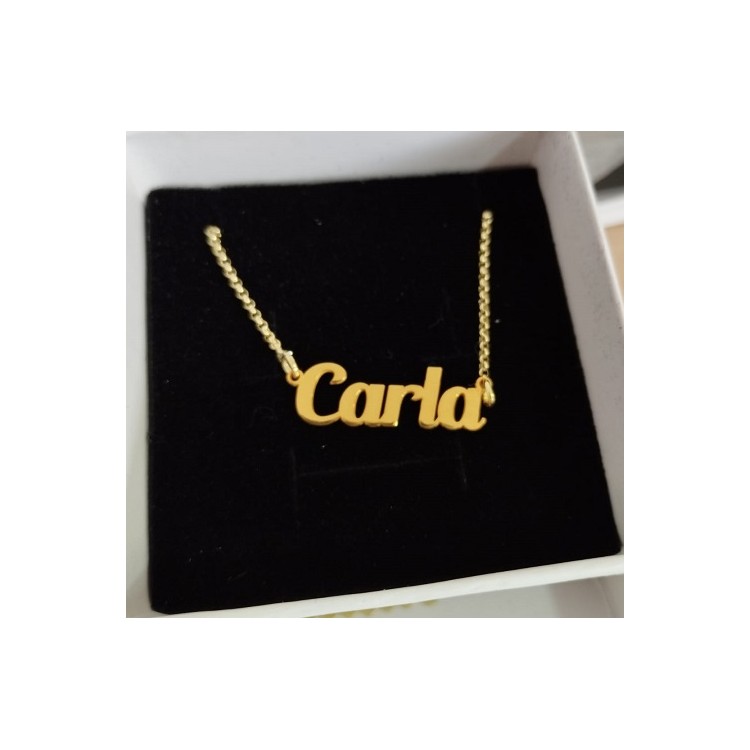 Collares con nombres TIPO DE LETRA elegir en plata de ley bañado en...