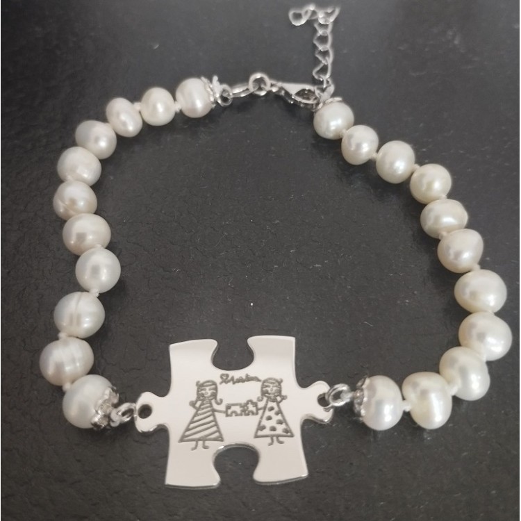 Pulsera personalizada perlas