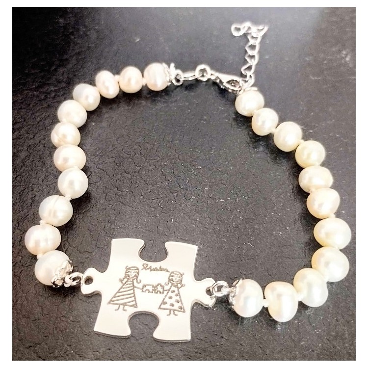 Pulsera personalizada perlas