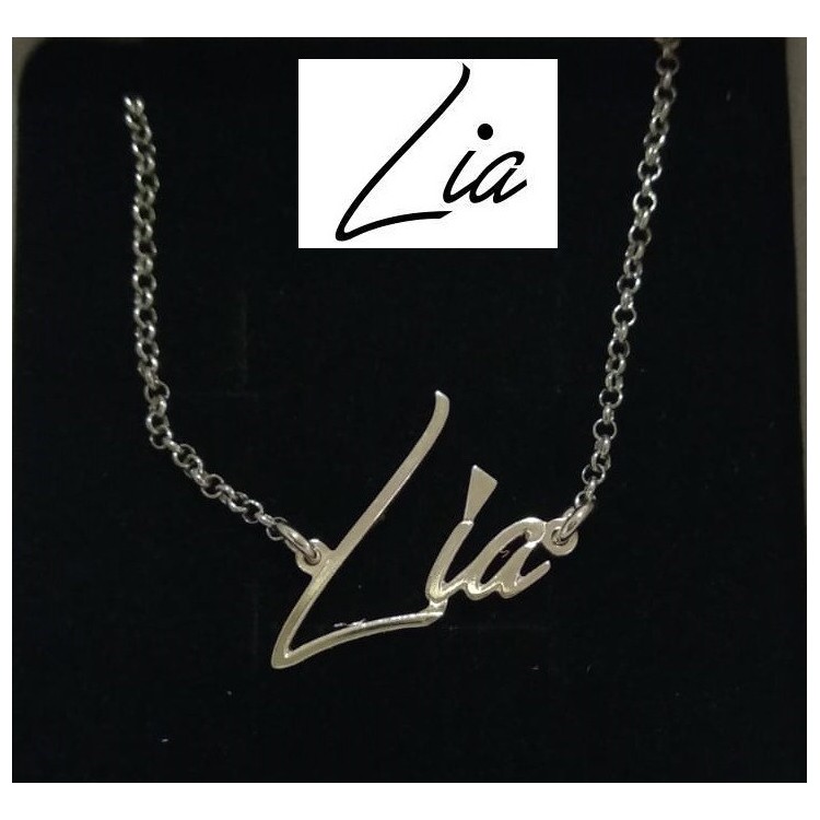 Collares con nombres TIPO DE LETRA elegir en plata de ley