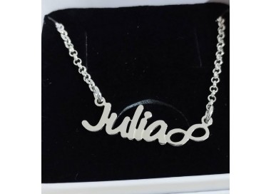 Collares con nombres TIPO DE LETRA elegir en plata de ley